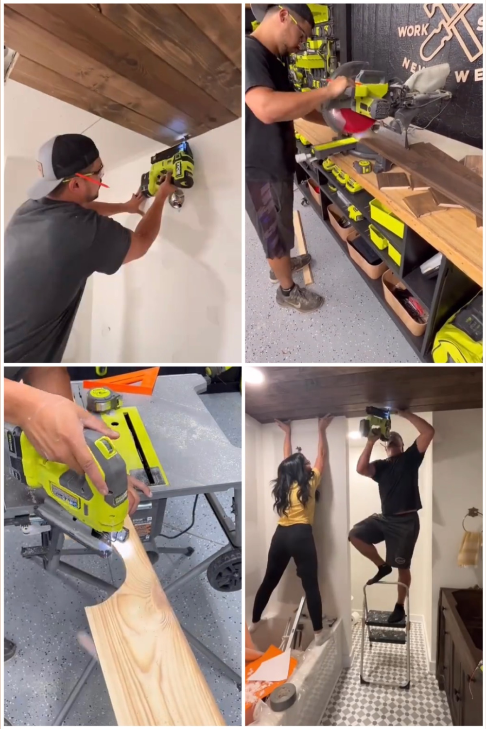 Beginner Friendly DIY Wood Ceiling - Newbuild Newlyweds