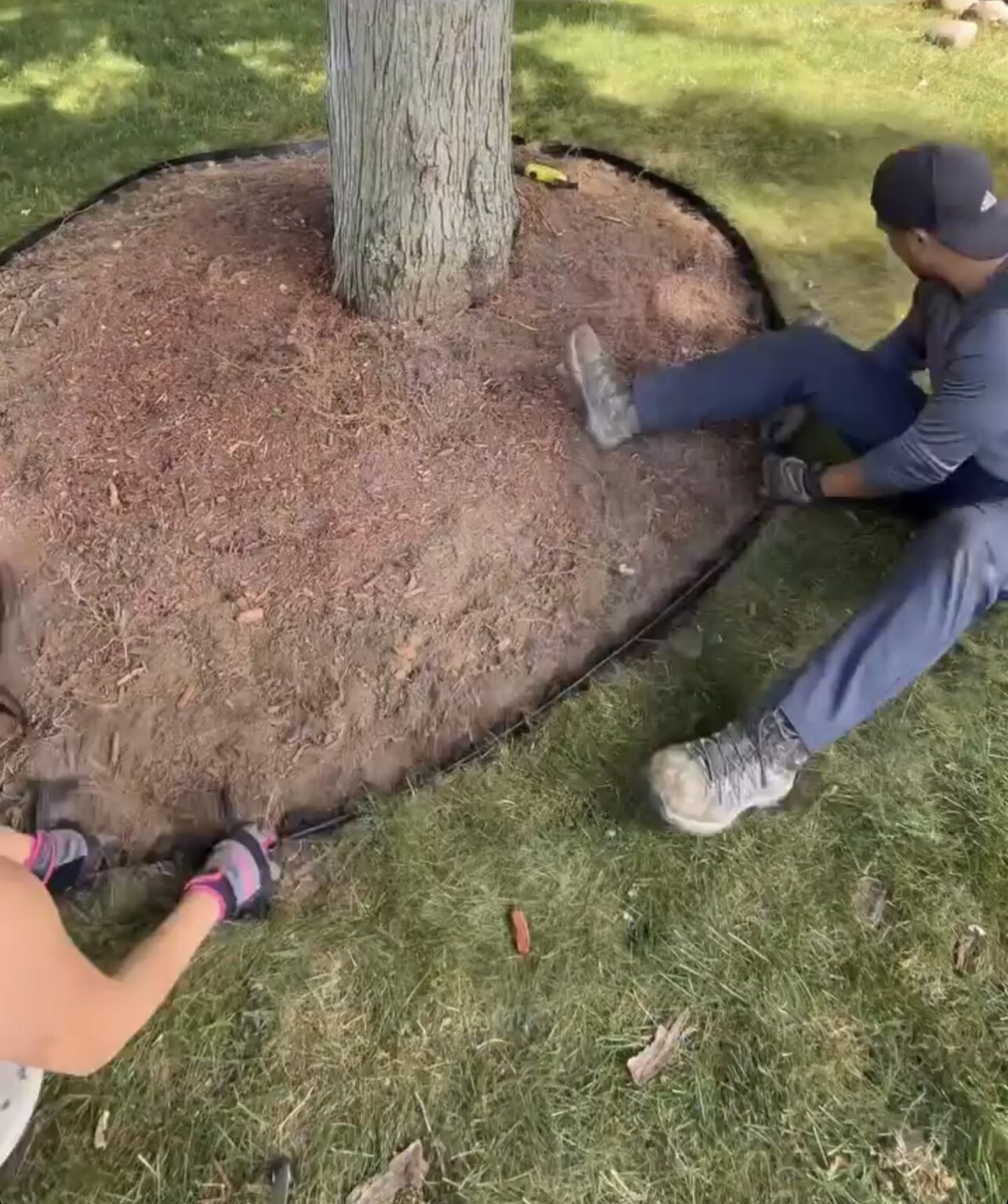 Landscape Update with Black Granite Rocks - Newbuild Newlyweds