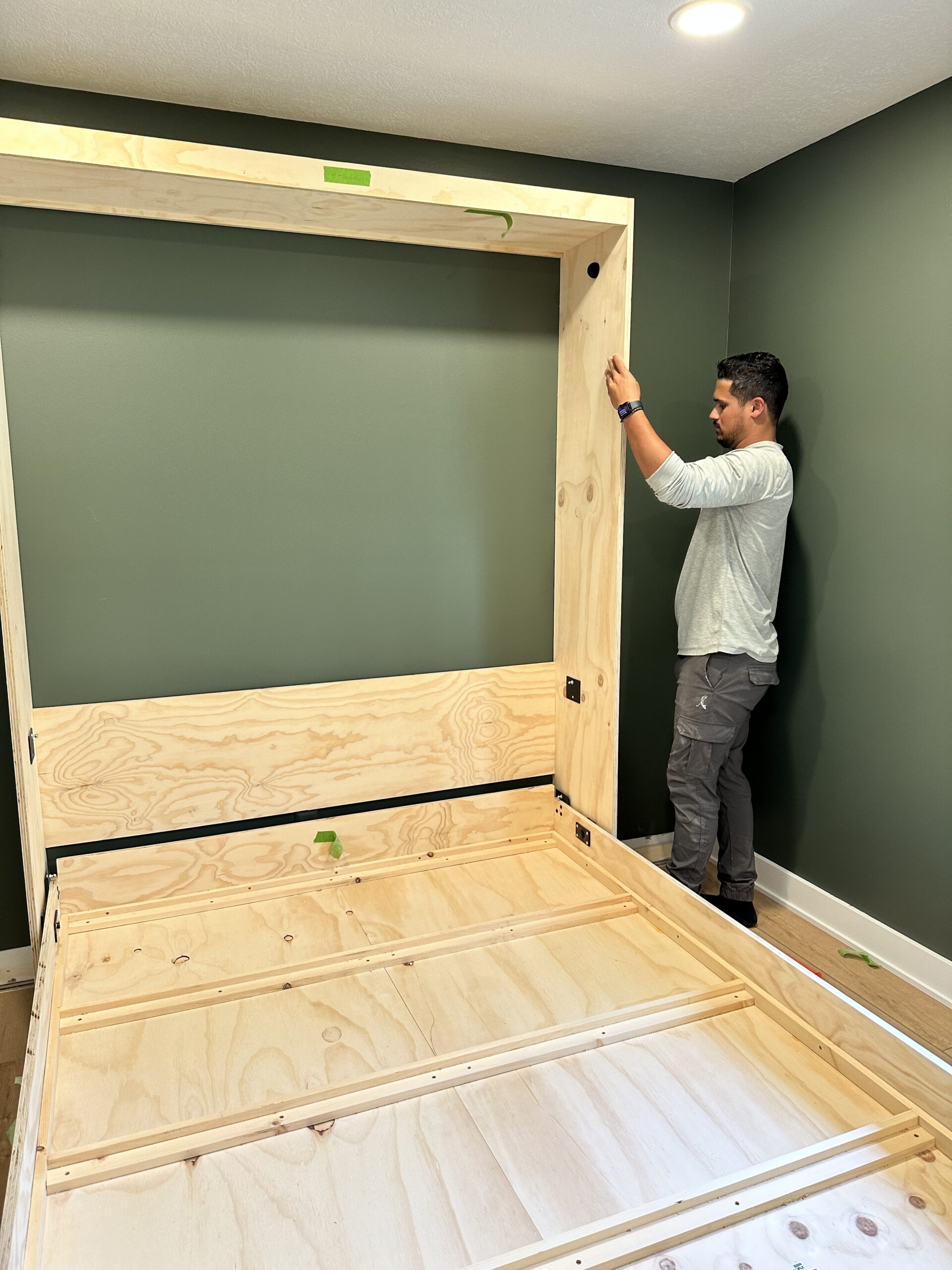 DIY Murphy Bed with Built-Ins - Newbuild Newlyweds