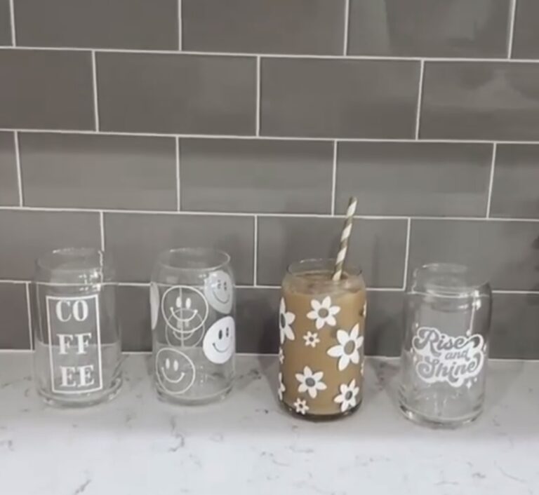 DIY Iced Coffee Glasses - Newbuild Newlyweds
