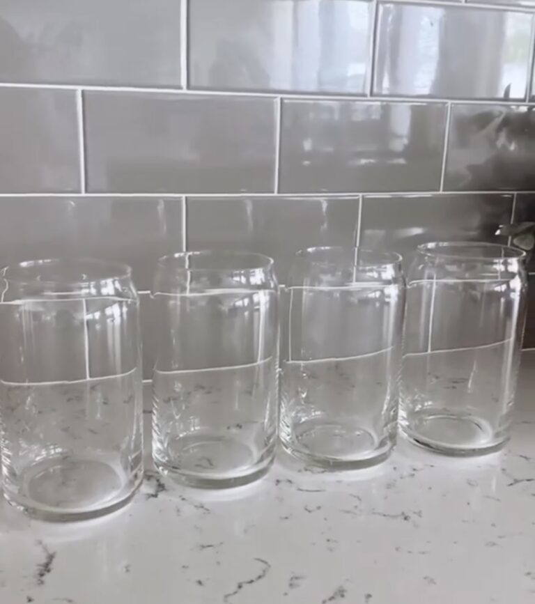 DIY Iced Coffee Glasses - Newbuild Newlyweds