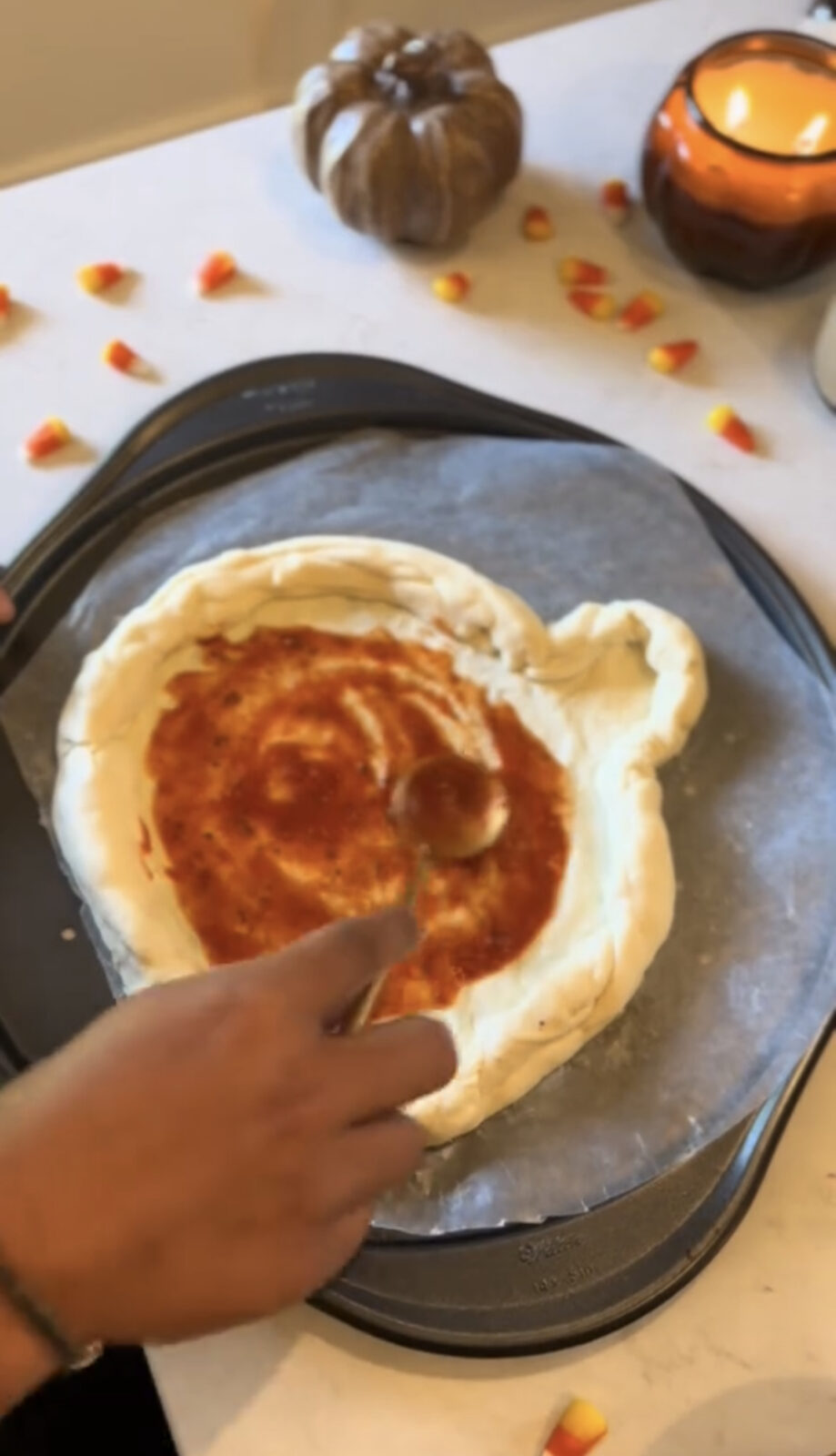 Date Night Idea: Fall Themed Homemade Pizzas - Newbuild Newlyweds