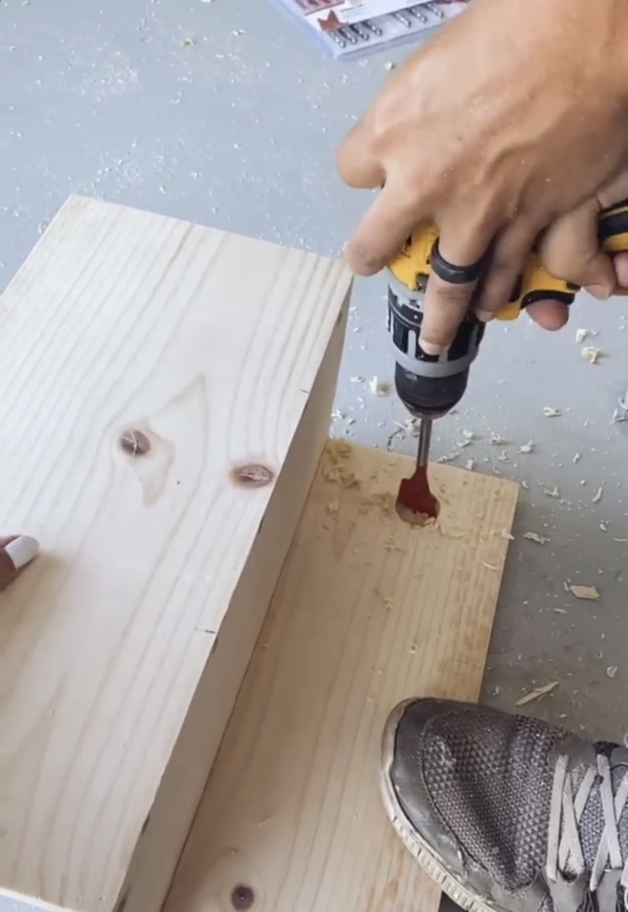 DIY Serena & Lily Teak Step Stool Dupe - Newbuild Newlyweds