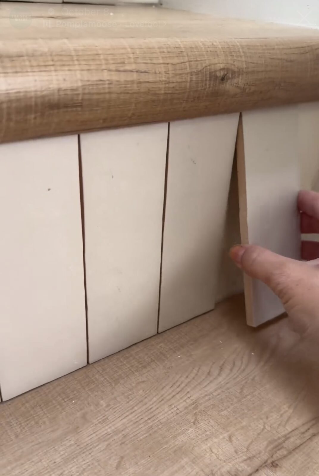 Quick & Easy Stair Riser Makeover - Newbuild Newlyweds