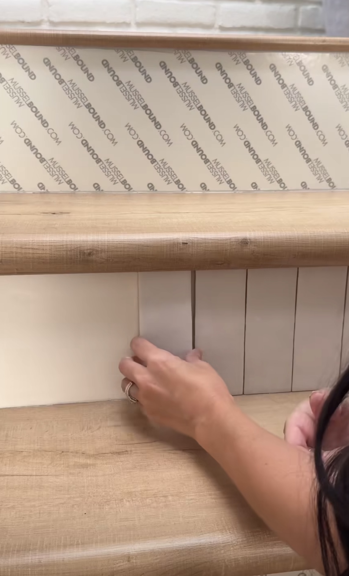 Quick & Easy Stair Riser Makeover - Newbuild Newlyweds